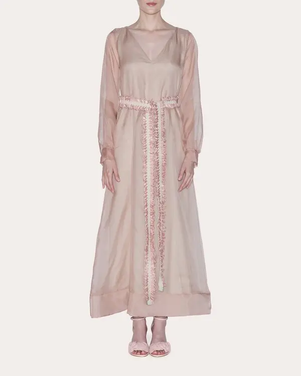 LIA COHEN Purpose Silk Organza A-line Dress - Pink