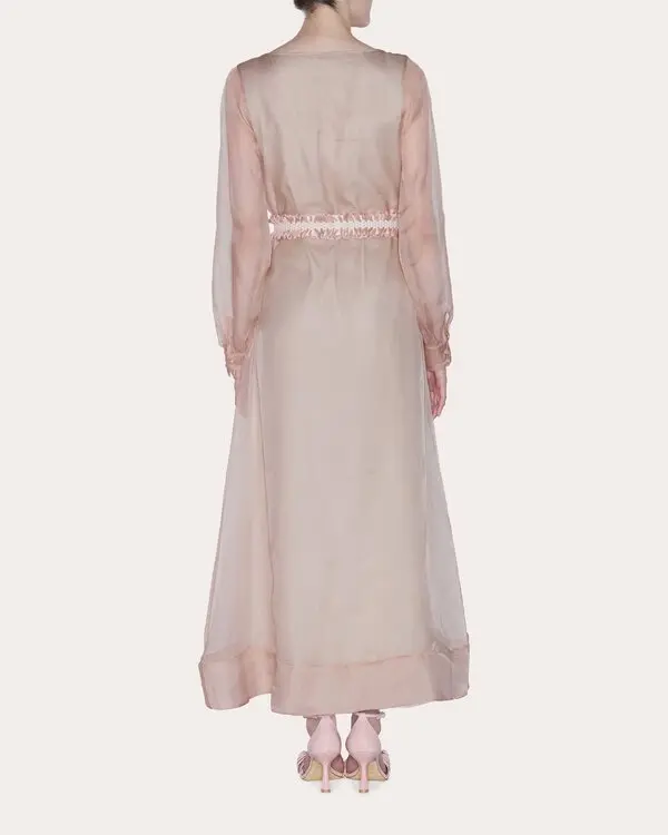 LIA COHEN Silk Organza A-line Dress