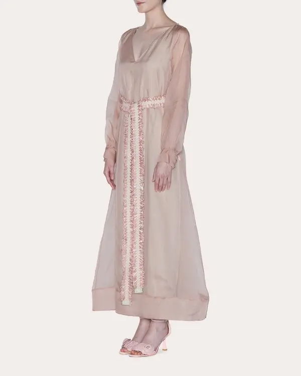 LIA COHEN Silk Organza A-line Dress