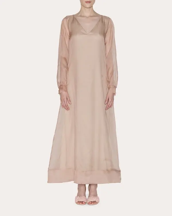 LIA COHEN Silk Organza A-line Dress