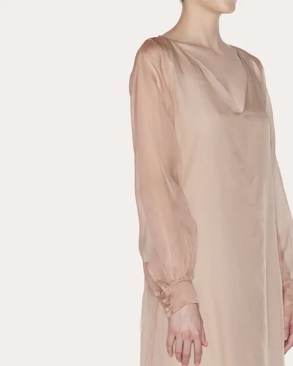 LIA COHEN Silk Organza A-line Dress
