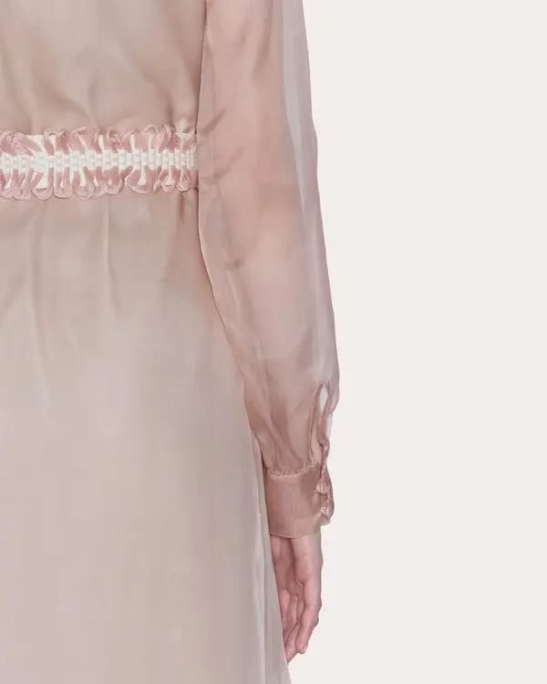 LIA COHEN Silk Organza A-line Dress