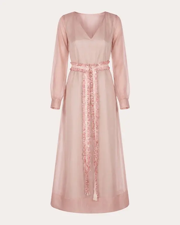 LIA COHEN Silk Organza A-line Dress