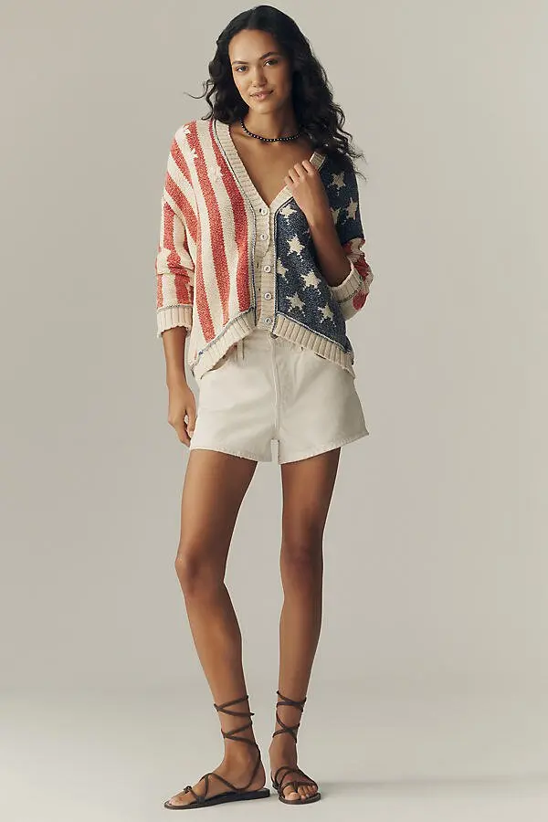 PILCRO Overd Stars & Stripes Cardigan
