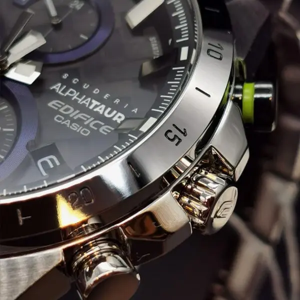 Casio Edifice Solar Powered Chronograph Watch With Sapphire Crystal