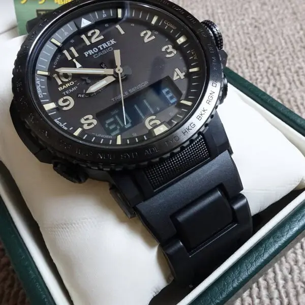 Casio Solar Powered Analog/digital Combo Watch