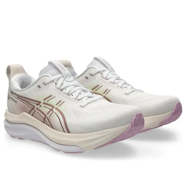 Asics Gel-kayano 33 D Wide Athletic Sneakers - White/hazy Lilac