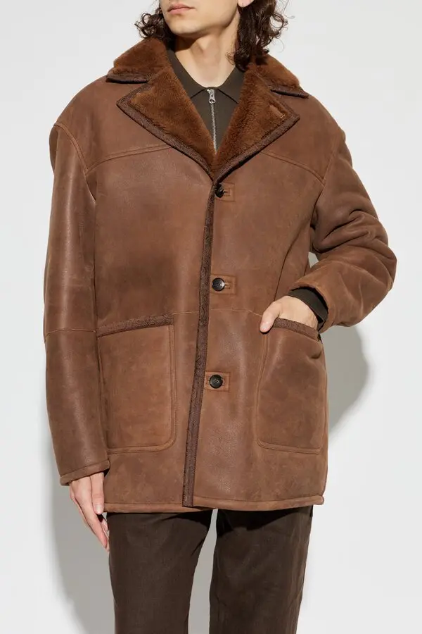 Etro Sheepskin Coat With Pockets