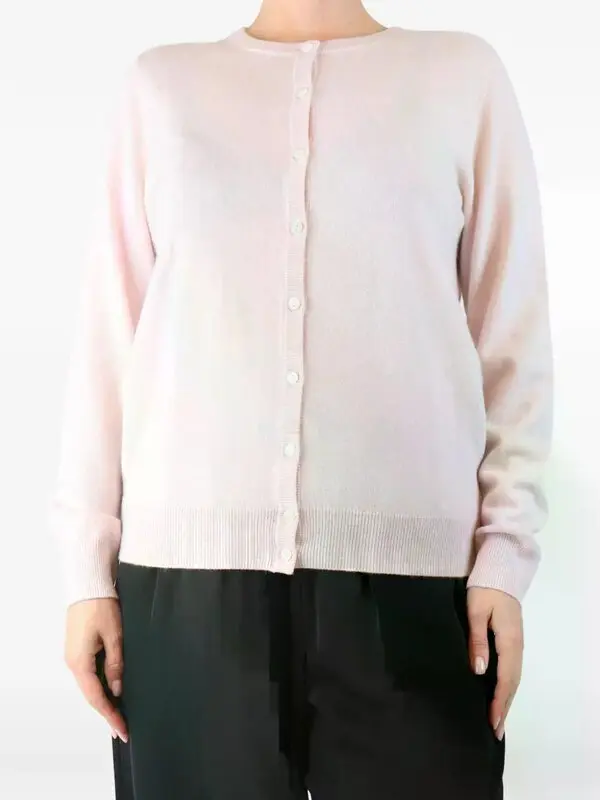 N.peal Ribbed Hem Cardigan