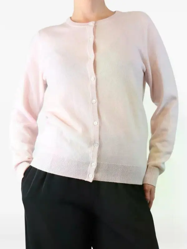 N.peal Ribbed Hem Cardigan
