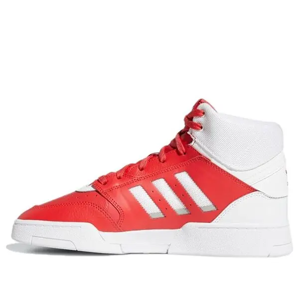Adidas Originals Drop Step High Top Sneakers - White/red