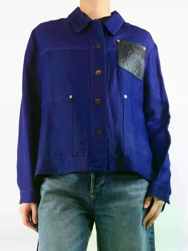 Loewe Anagram Patch Jacket - Blue