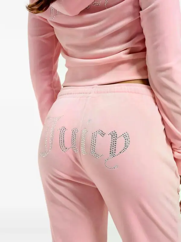 Juicy Couture Diamanté Velour Track Pants