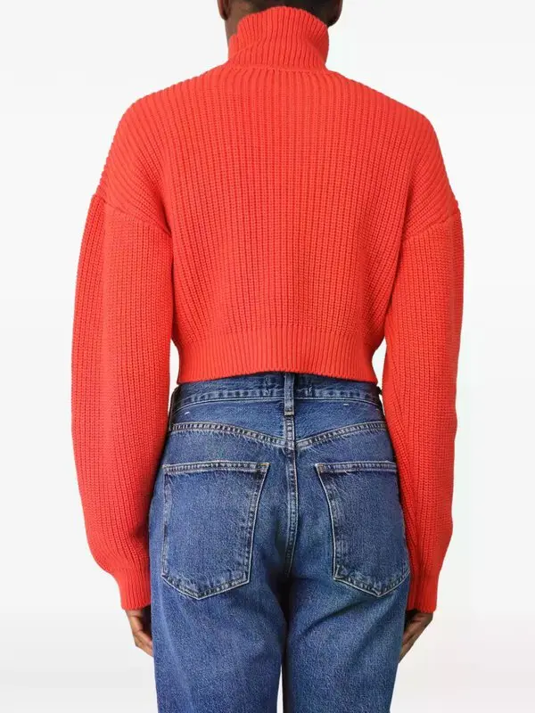 SIMONMILLER High-neck Cropped Sweater