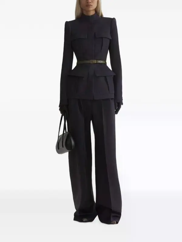 MUGLER High-waisted Straight Leg Pants