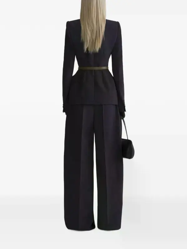 MUGLER High-waisted Straight Leg Pants