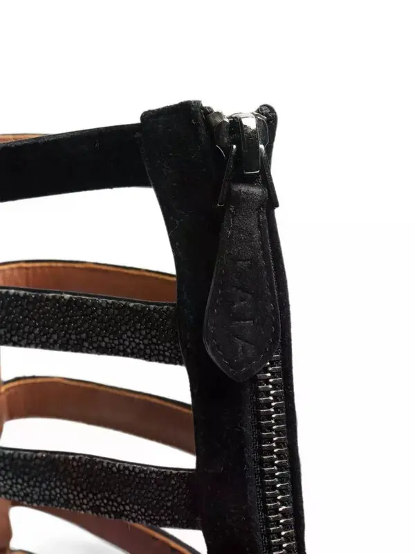 Alaïa Gladiator Suede Heeled Sandals