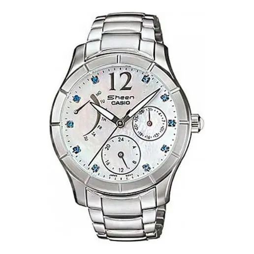 Casio Sheen Stainless Steel Analog Watch - White
