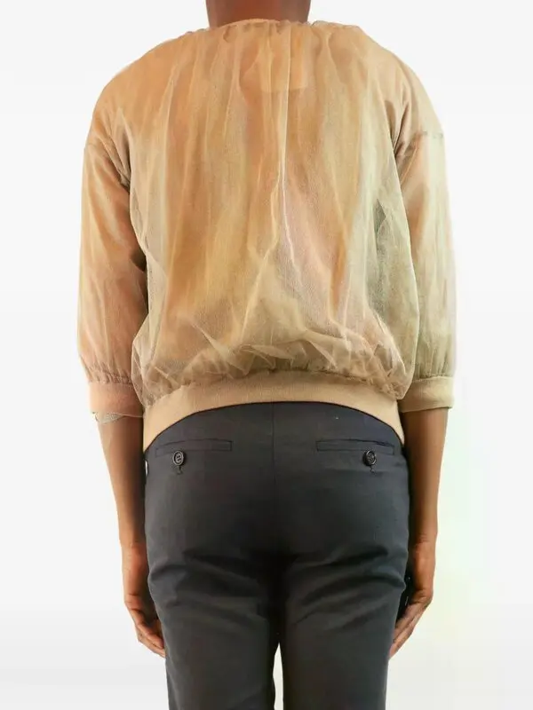 Brunello Cucinelli Tulle Zip-up Jacket