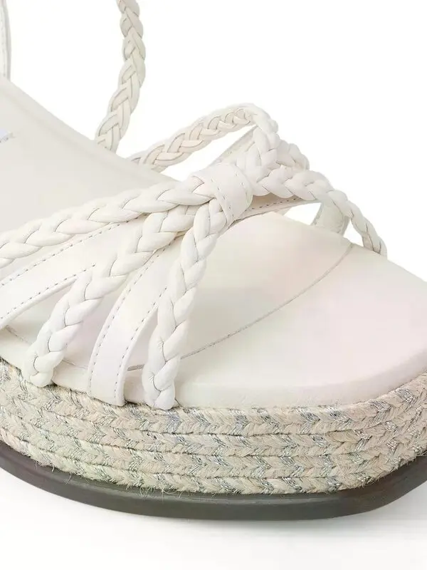 JIMMY CHOO Nyra Braided Espadrille Sandals