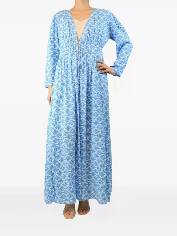 Melissa Odabash Farrah Printed-pattern Kaftan - Blue