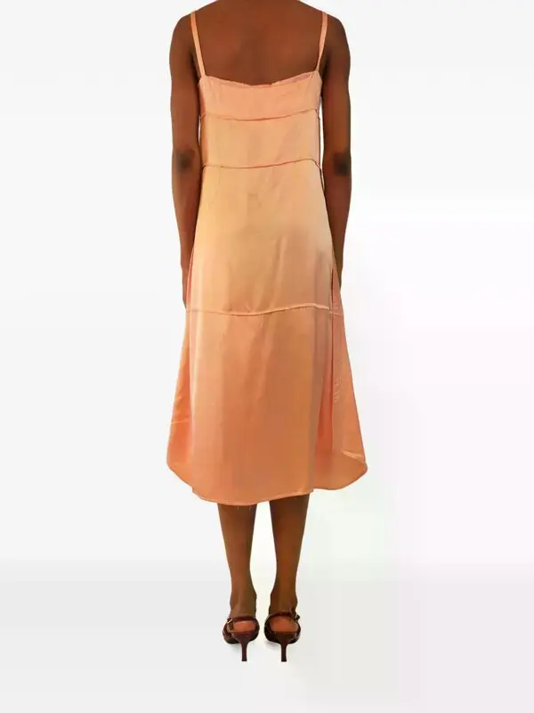 Carven Square-neck Tiered Midi Dress