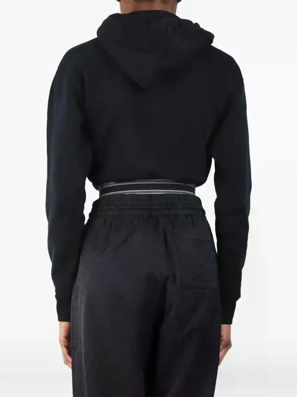 Loewe Cropped Logo Hoodie