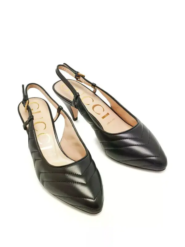 Gucci Matelassé Slingback Pumps