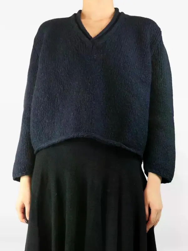 BOBOUTIC V-neck Chunky Knit Sweater
