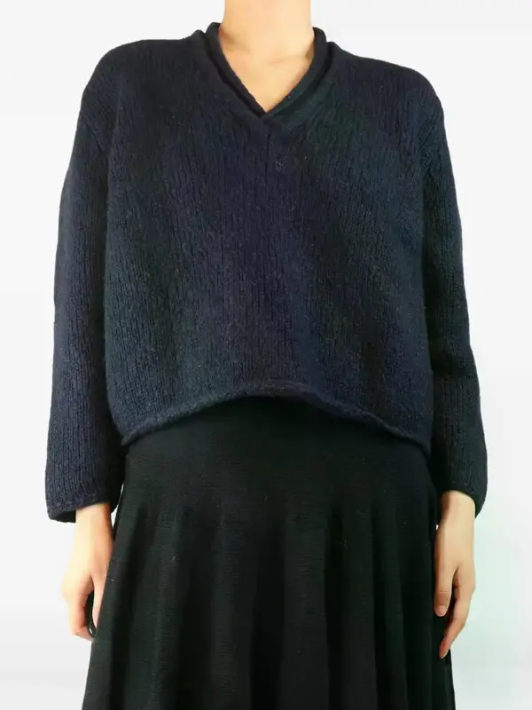 BOBOUTIC V-neck Chunky Knit Sweater
