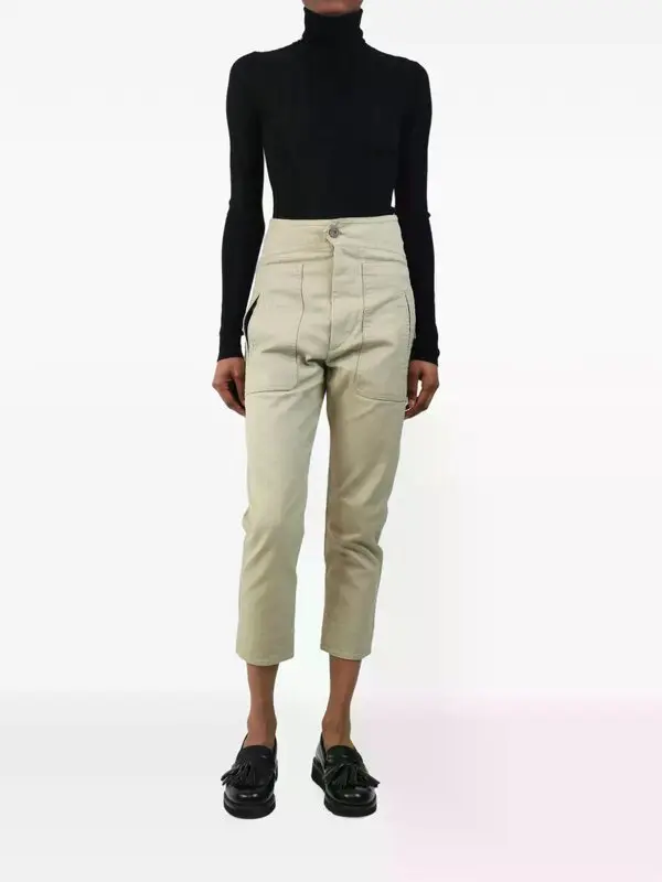 MARANT ETOILE Beige Cropped Trousers