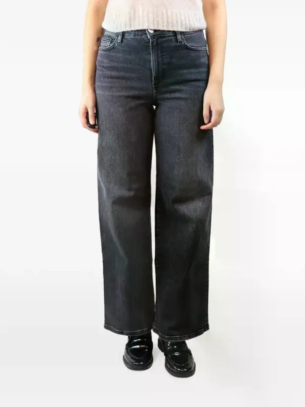 FRAME Le Slim Palazzo Pants - Grey