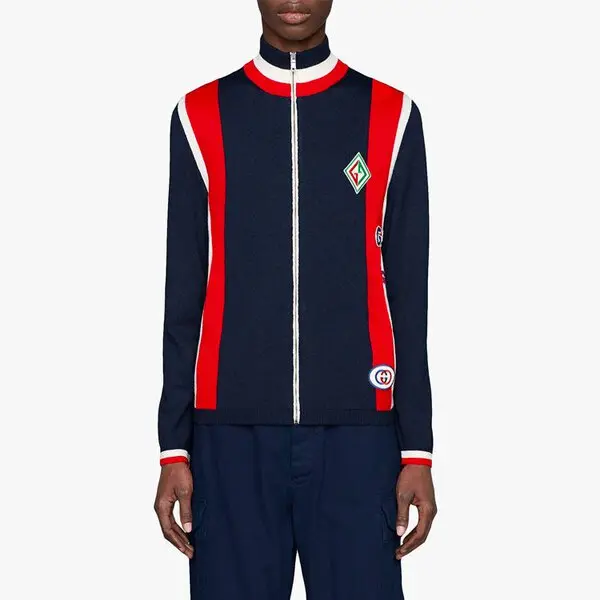 Gucci Wool Knitting Aviator Jacket