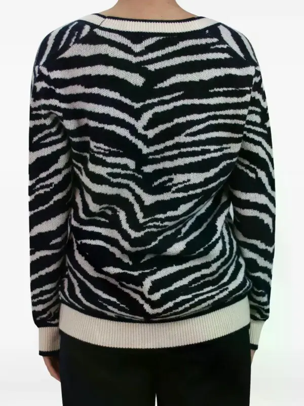 MADELEINE THOMPSON Zebra-patterned Cardigan