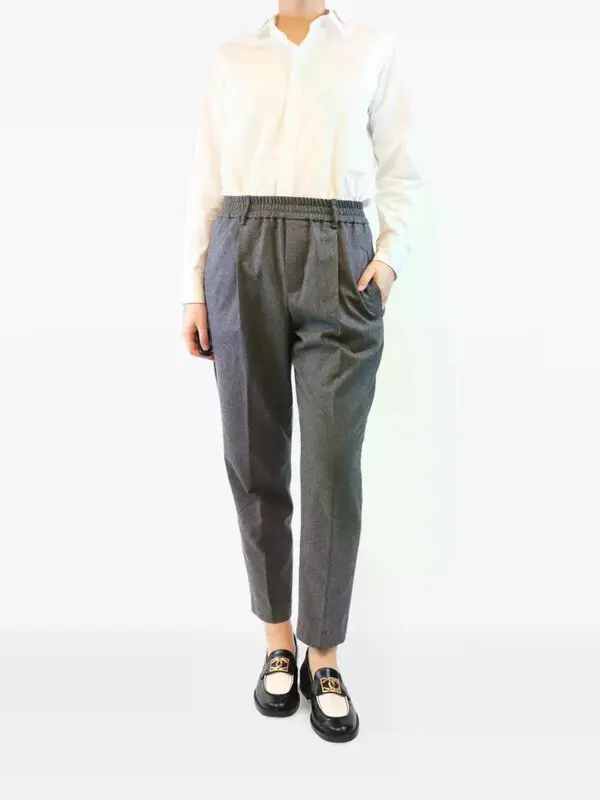 Brunello Cucinelli Pleated Wool Trousers