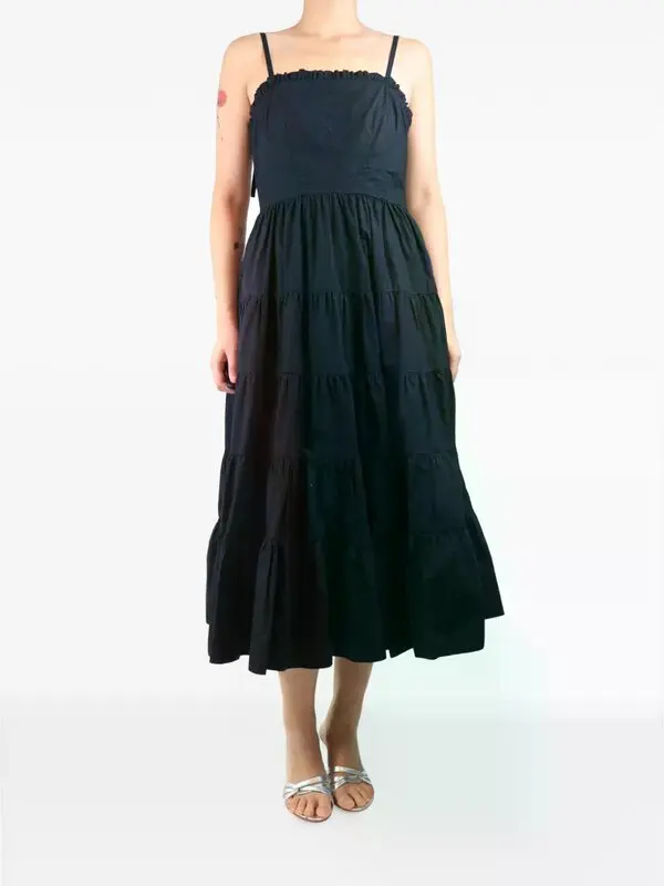 Ulla Johnson Panelled Tiered Midi Dress