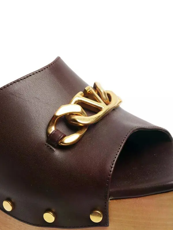 Valentino Garavani Vlogo Chain Platform Mules