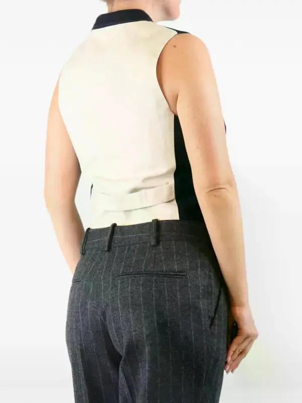 ZANINI Pinstripe Wool Waistcoat