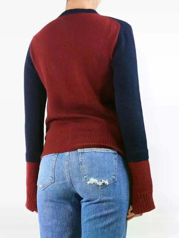 Celine Cashmere Ribbed Knit Sweater