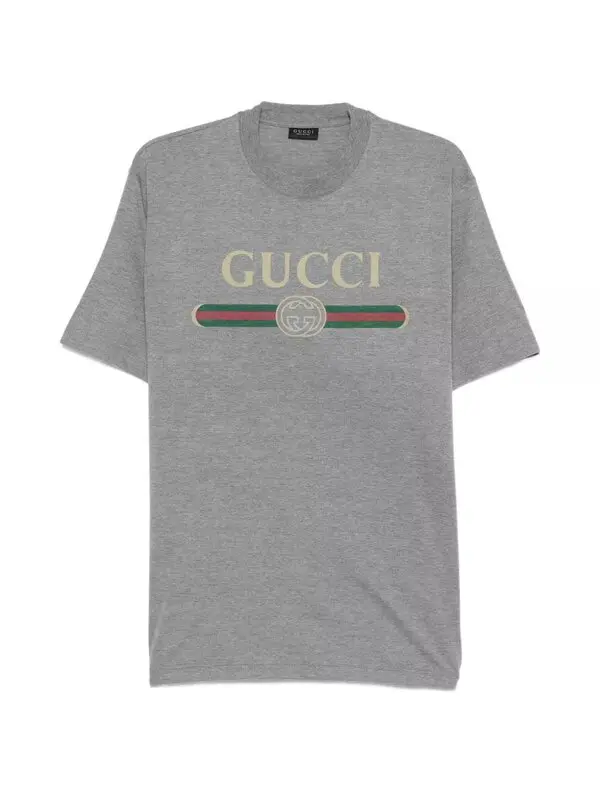 Gucci Interlocking G Web-stripe T-shirt