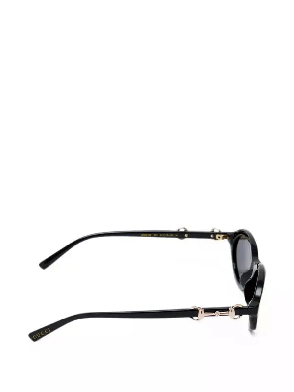 Gucci Horsebit Oval-frame Sunglasses