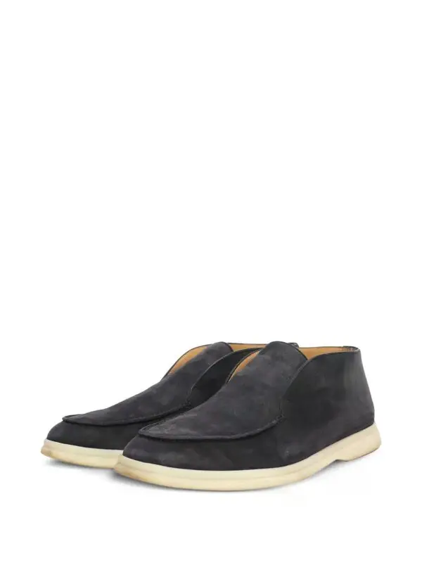 Loro Piana Open Walk Suede Loafers - Blue