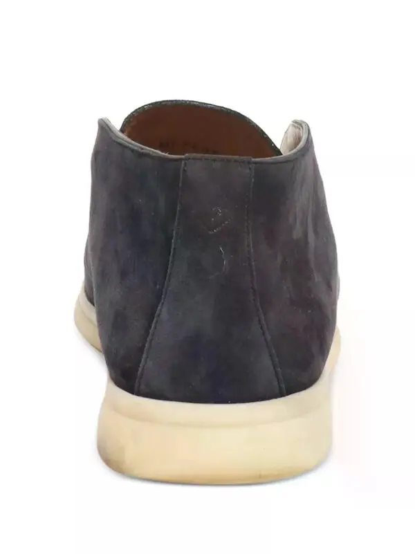 Loro Piana Open Walk Suede Loafers - Blue