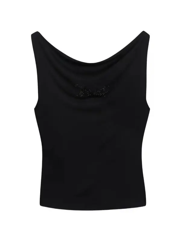 Juicy Couture Diamanté Logo Draped Top