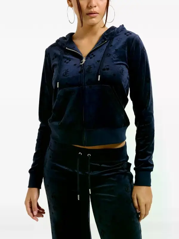 Juicy Couture Monogram Textured Hoodie