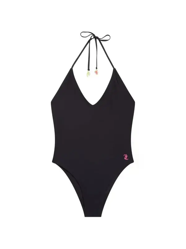 Juicy Couture Halterneck Swimsuit - Black