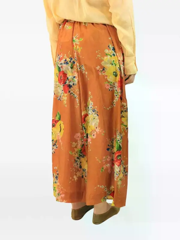 Zimmermann Silk Floral Print Wide-leg Trousers