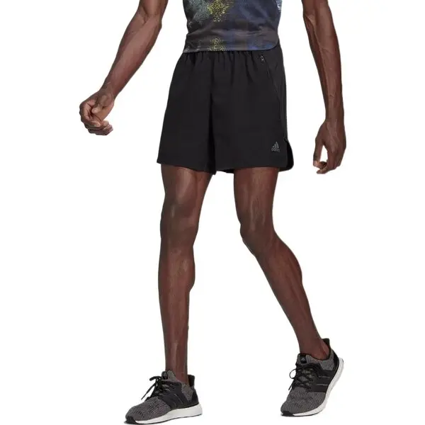 Adidas Solid Color Logo Printing Elastic Waistband Gym Shorts