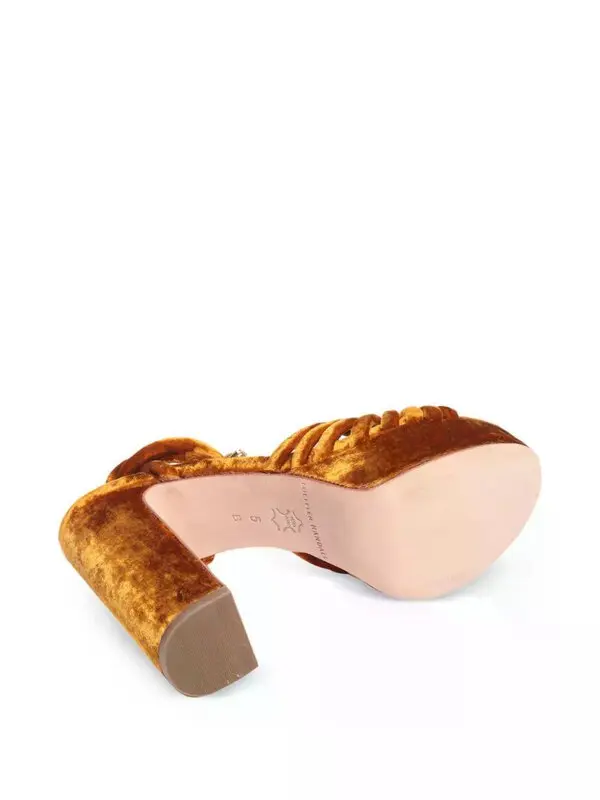 LOEFFLER RANDALL Leather Platform Sandals