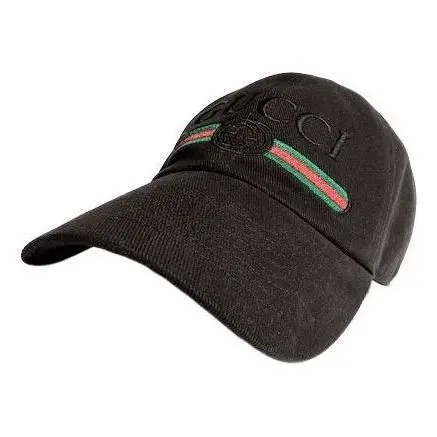 Gucci Embroidered Cotton Baseball Cap - Black
